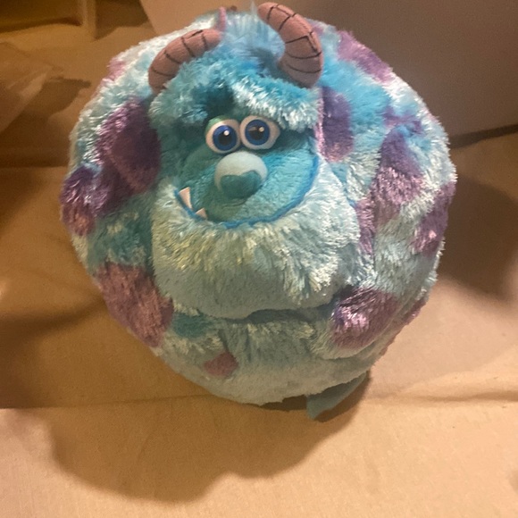 Disney | Toys | Monster Inc Ty Beanie Ball Blue Sulley Plush Ball ...